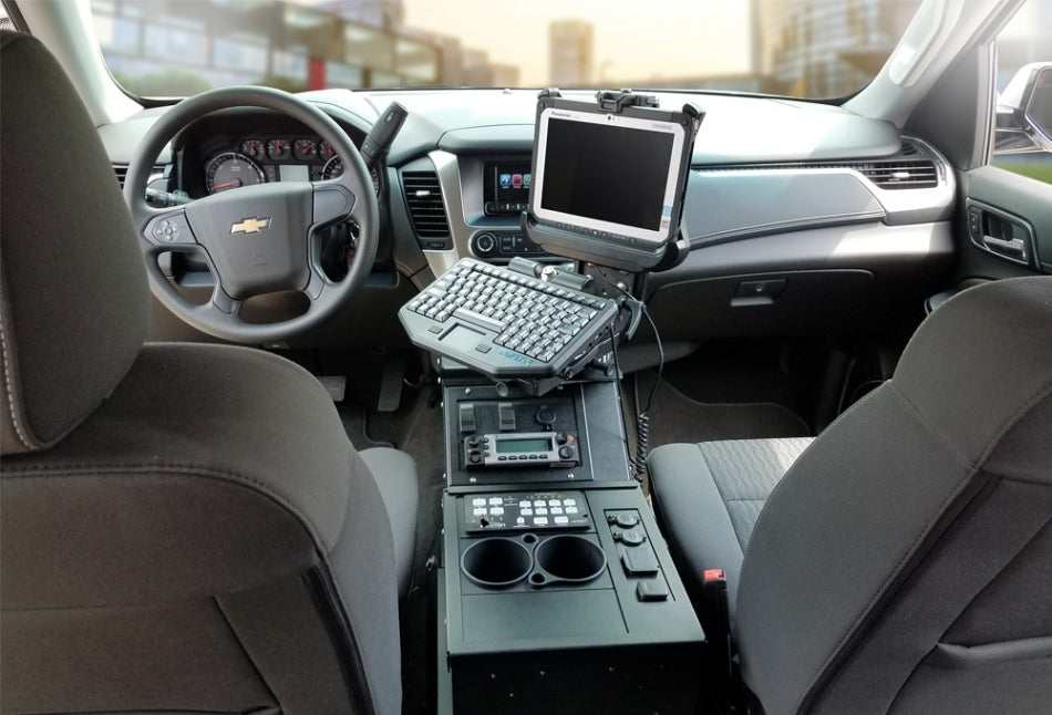 Kit: Wide Body Console with Cup Holder, Pocket and Vertical Surface Mo ...